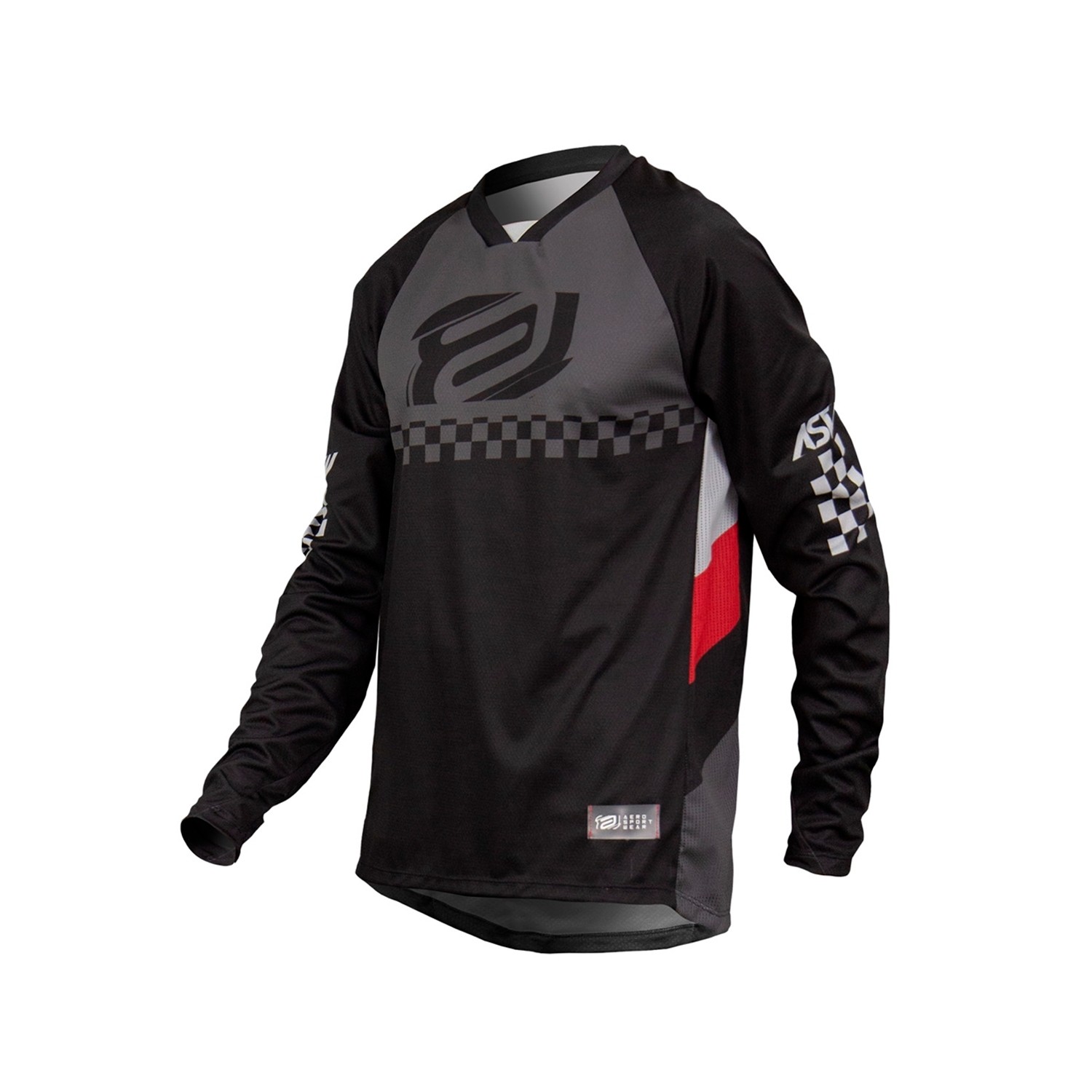 Camisa Asw Image Puzzle 23 Preto/Chumbo Motocross Off road