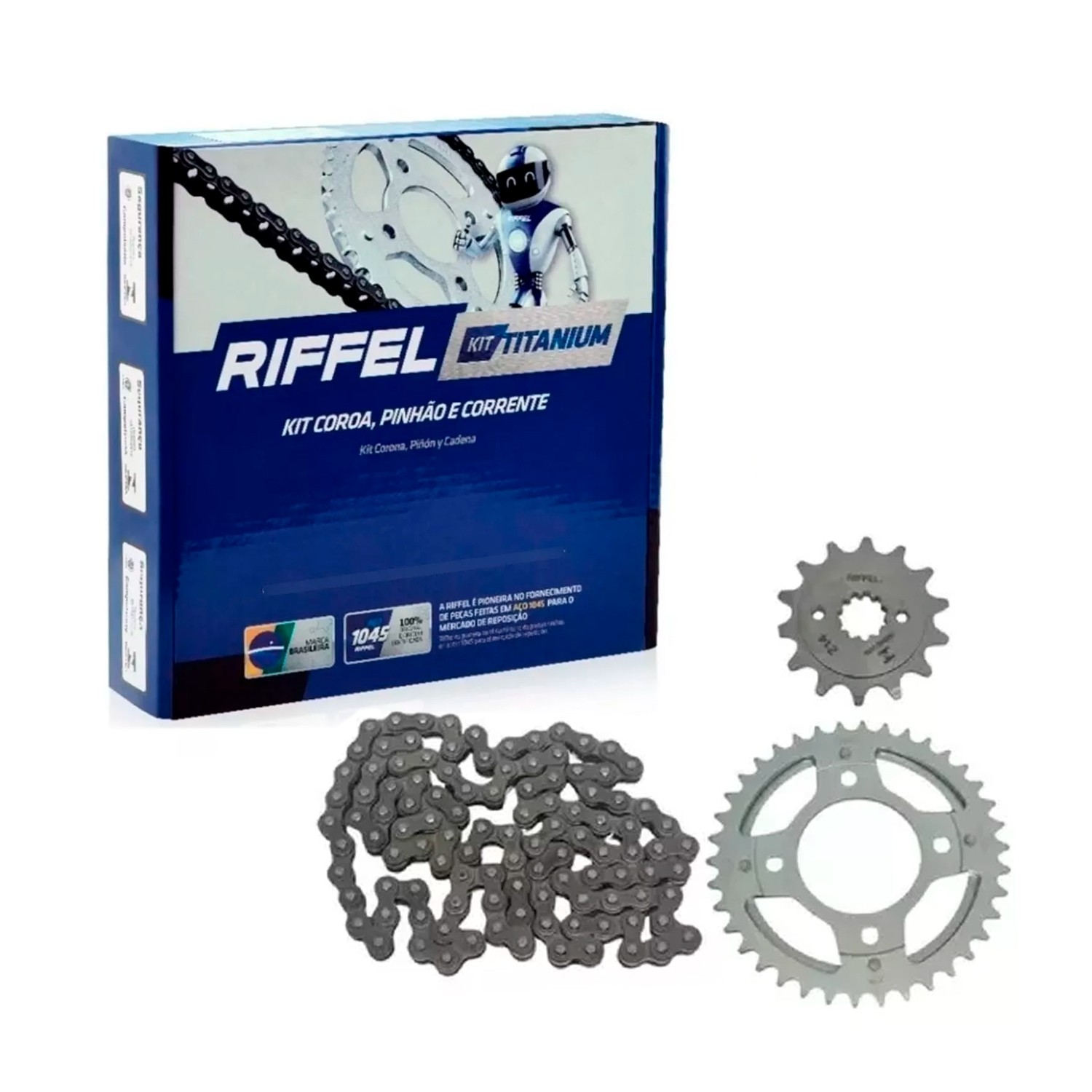 Kit Transmissão Relação Cb 300f Twister 2023/2024 38d Riffel